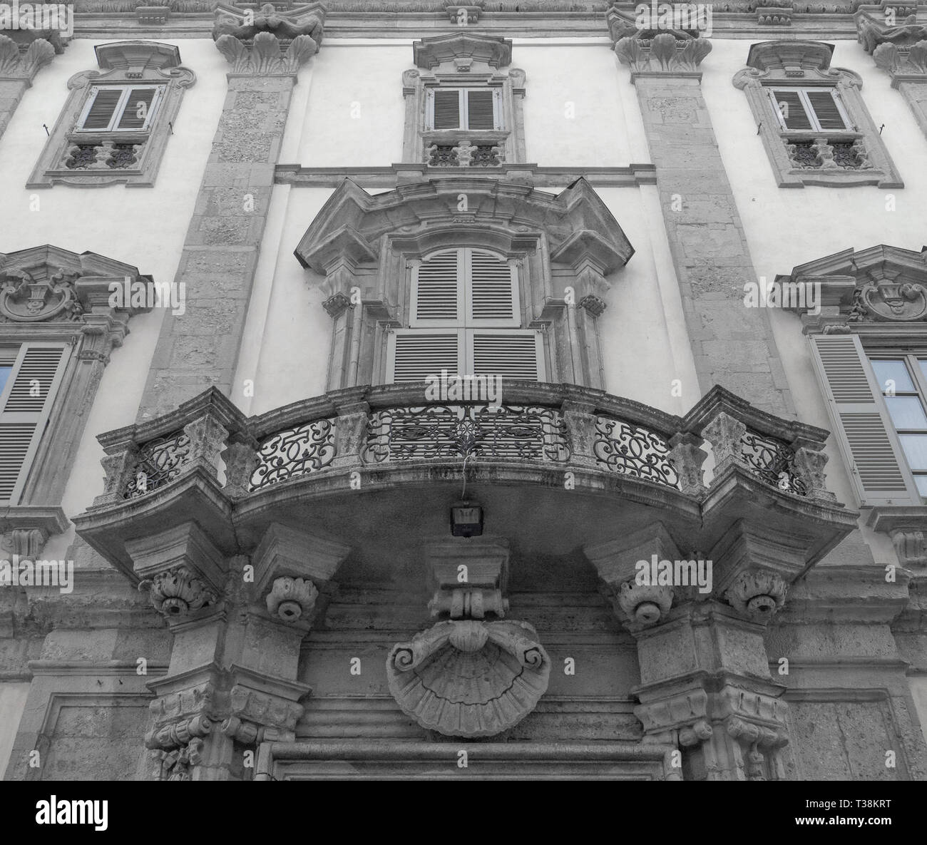 Milan - Italy, baroque facade of a 17th century palace Stock Photo - Alamy