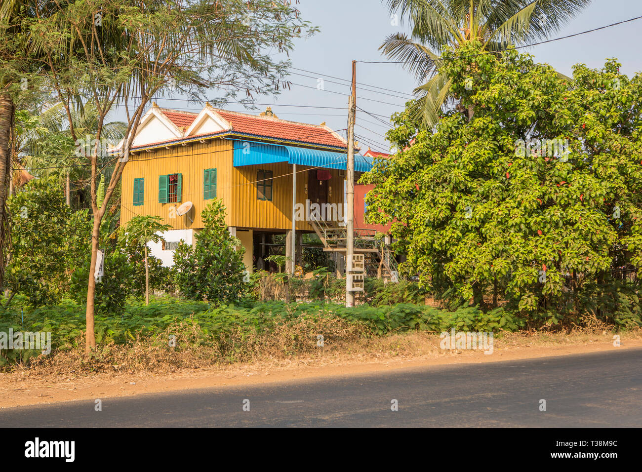 Cambodia rural house hi-res stock photography and images - Alamy