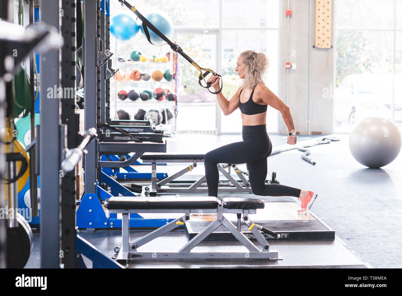 Female fitness model - gym Stock Photo - Alamy