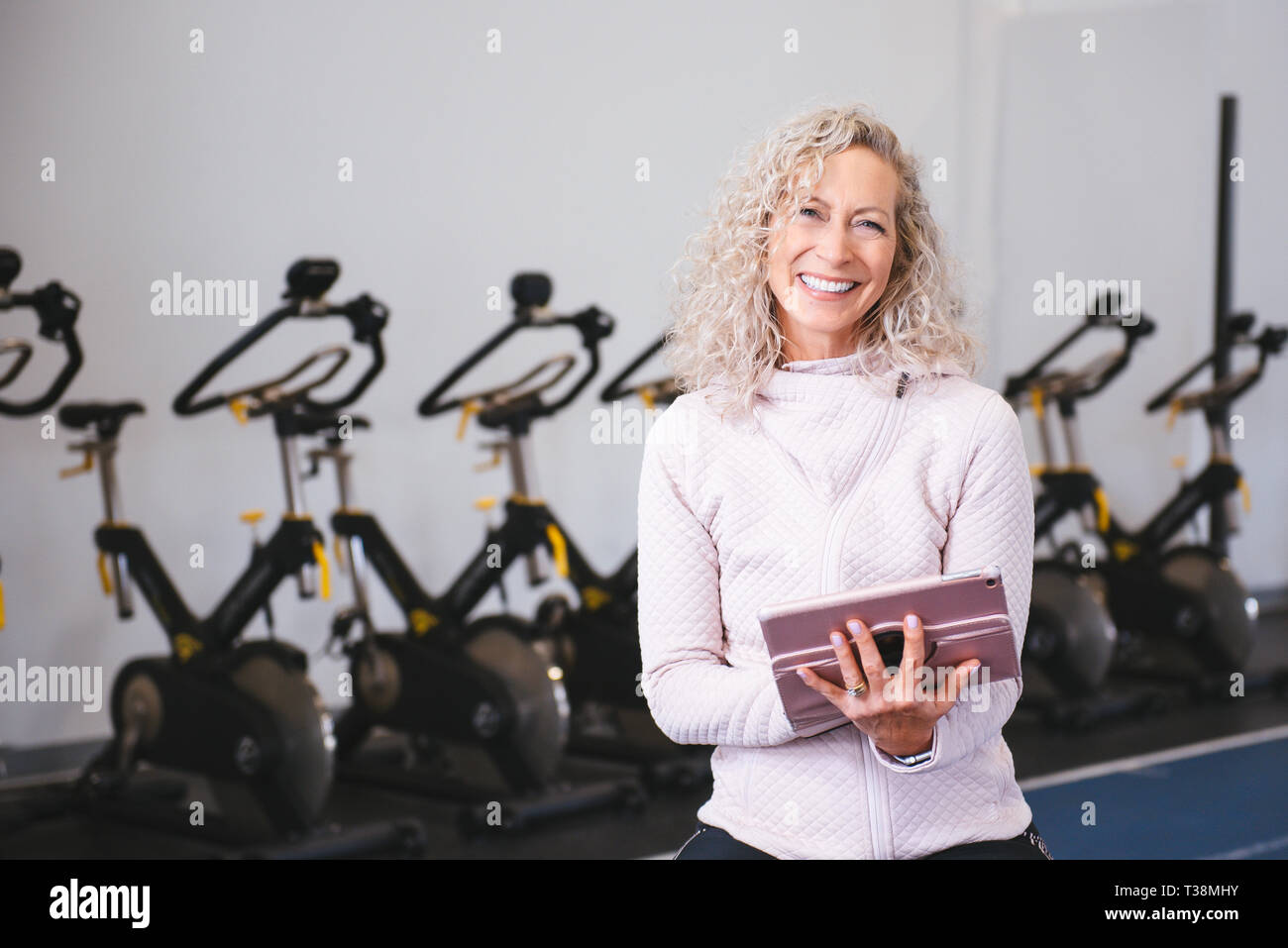 Female fitness model - gym Stock Photo - Alamy