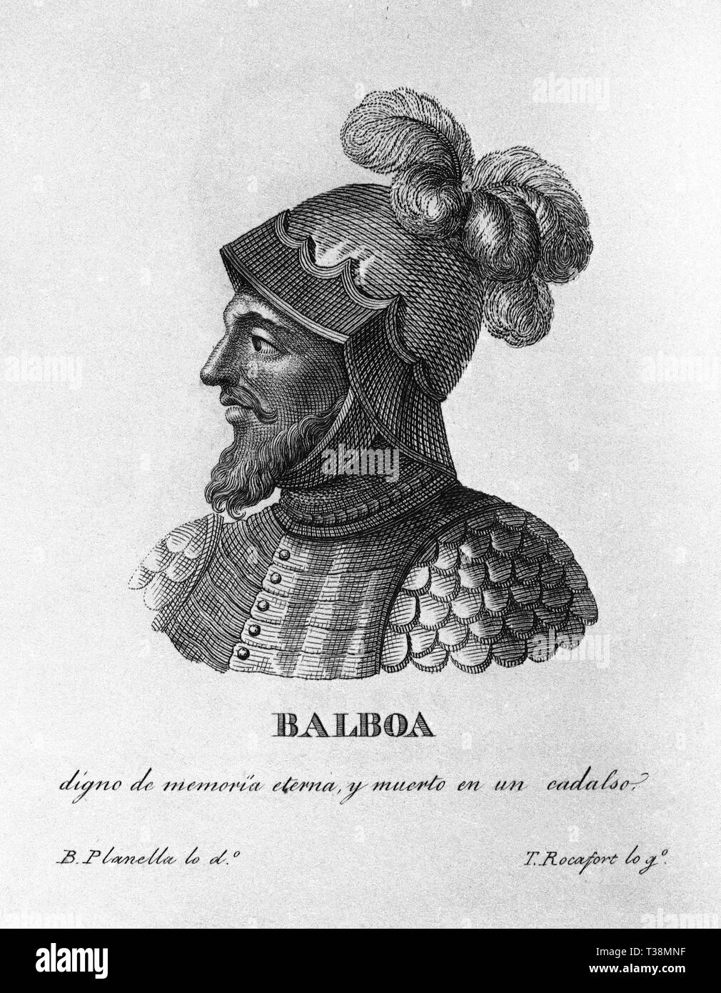 Vasco nunez de balboa Black and White Stock Photos & Images - Alamy