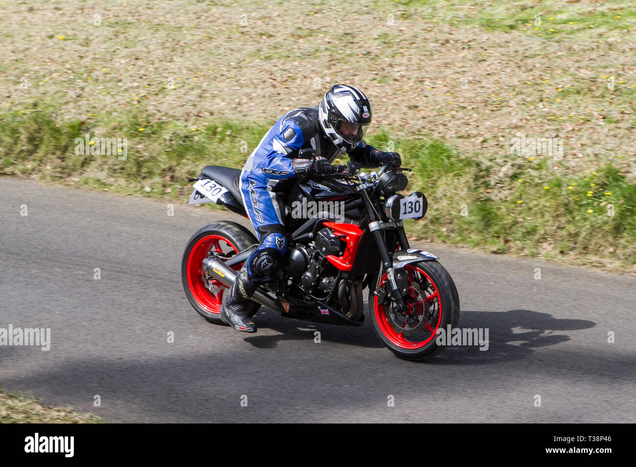 Chorley, Lancashire, UK. April, 2019. Hoghton 43rd Motorcycle Sprint ...