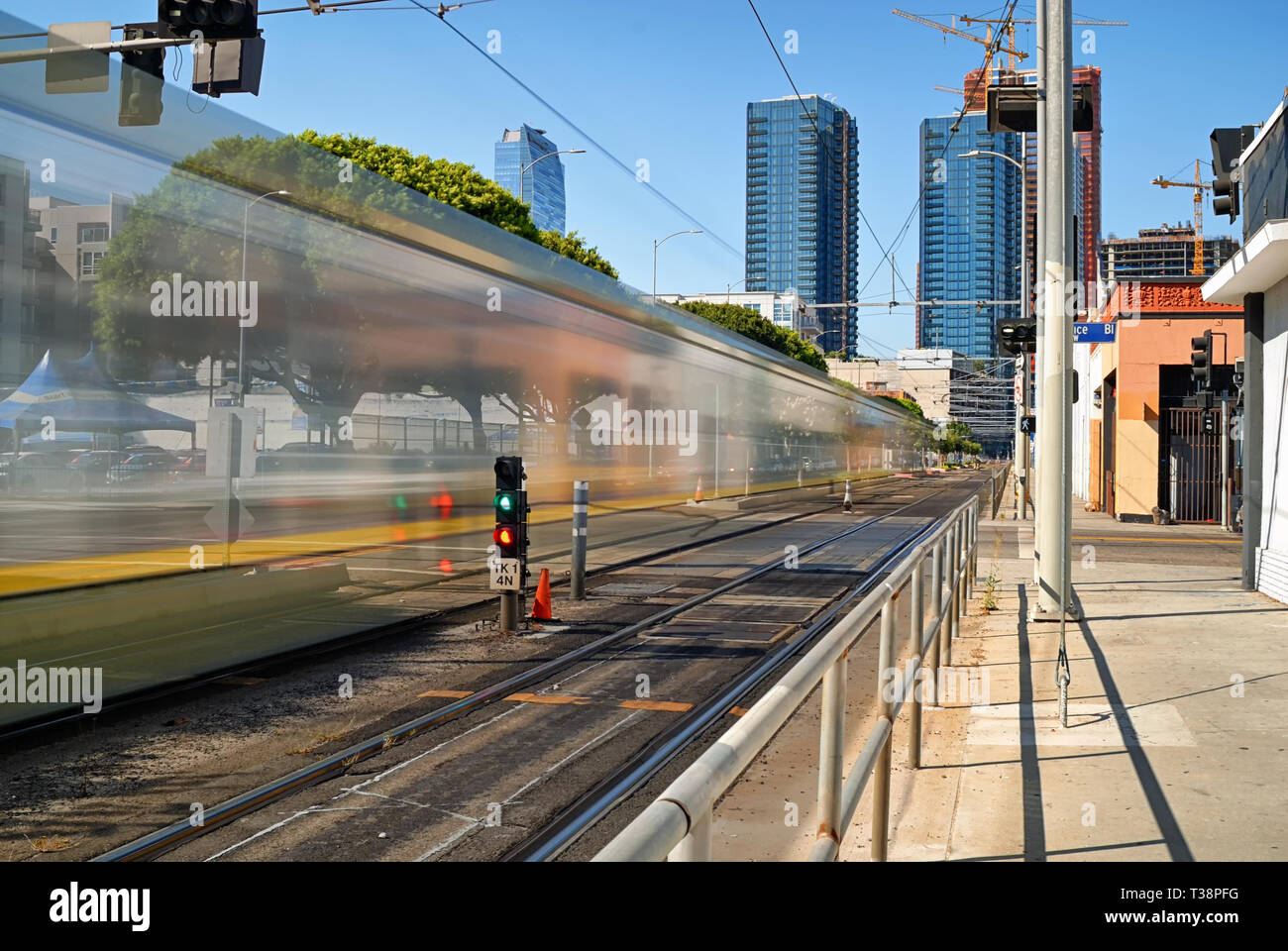 Los angeles light rail system hi-res stock photography and images - Alamy