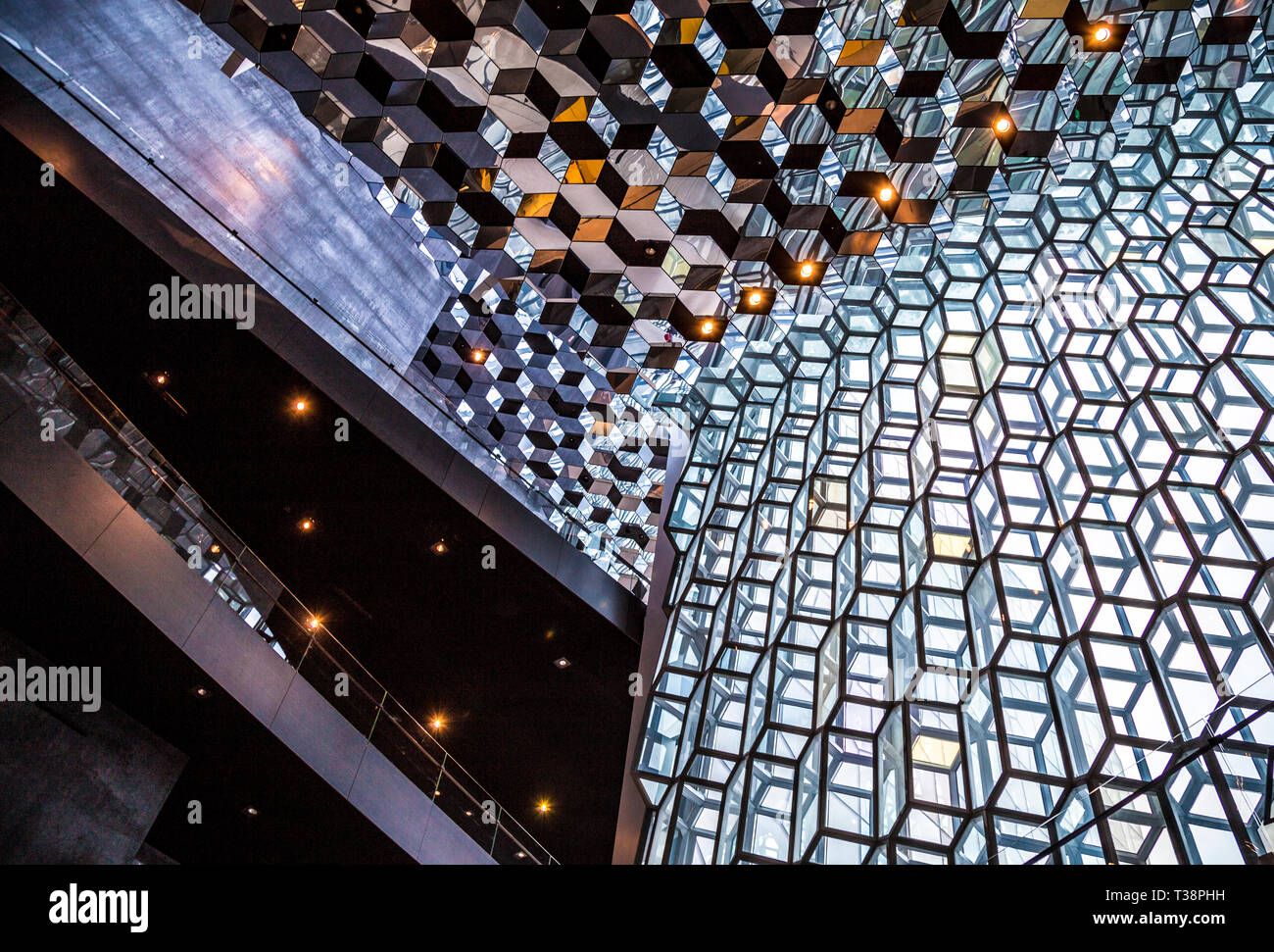 Interior of Harpa concert hall in Reykjavik, Iceland Stock Photo - Alamy