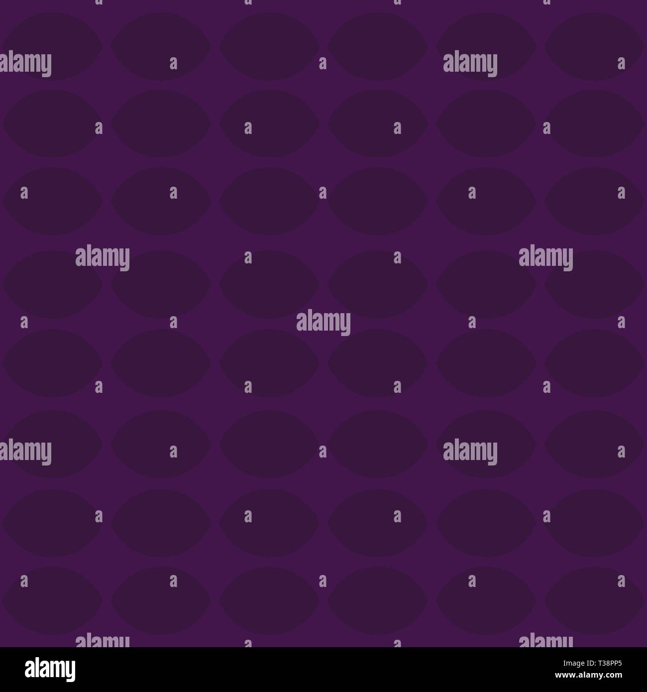 Oval Geometric Shape in Rows and Columns in Violet Monochrome Round ...