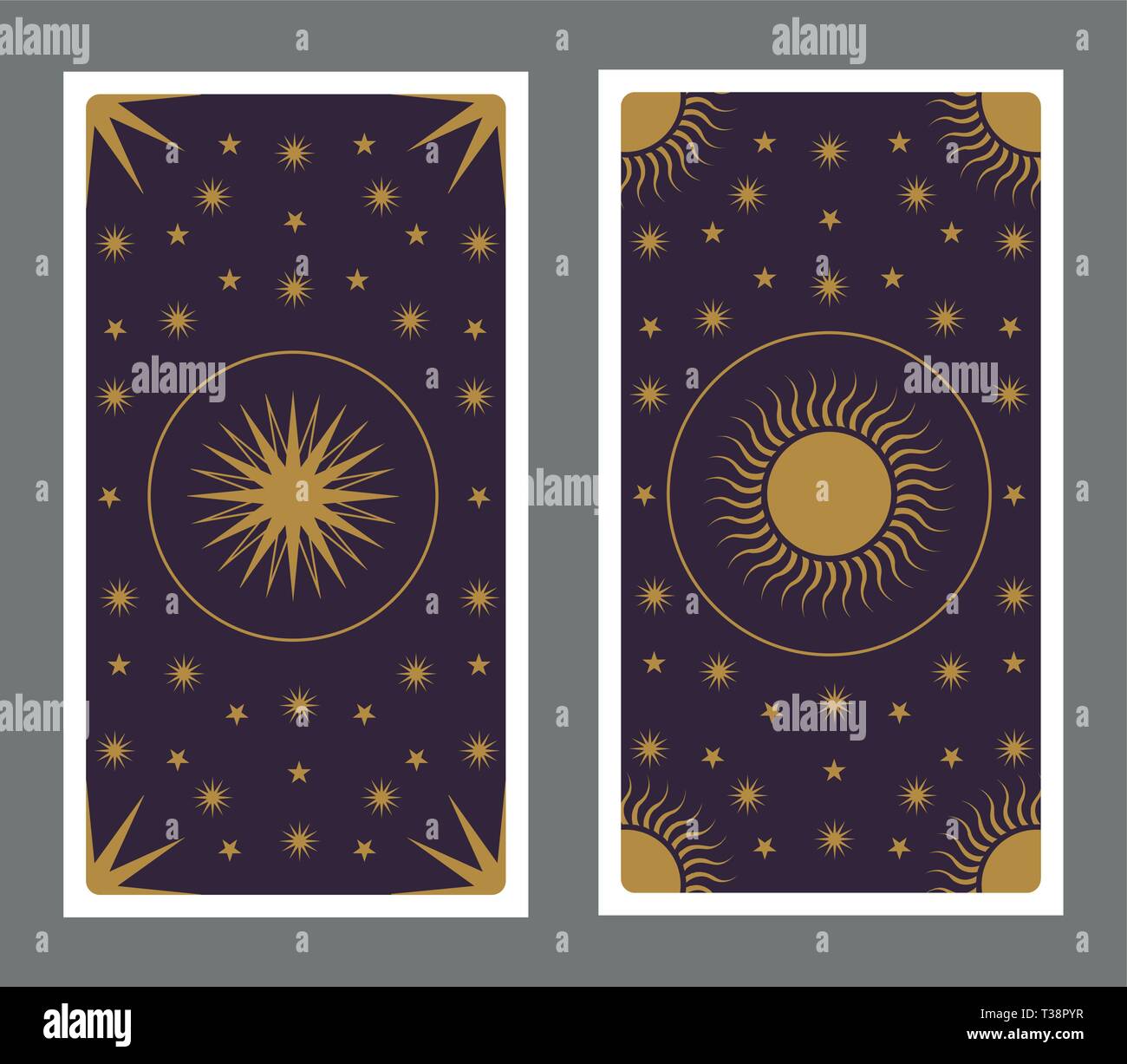 Back of tarot card hi-res stock photography and images - Alamy