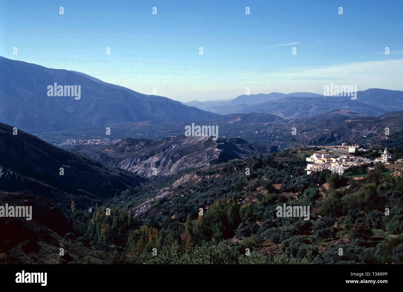 White washed village of Orgiva,Spain Stock Photo - Alamy