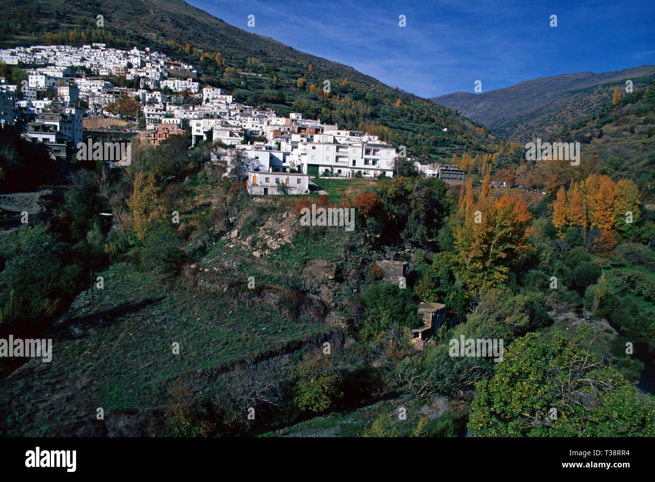 White washed village of Trevelez,Spain Stock Photo - Alamy