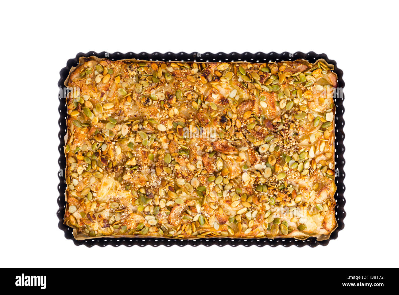 Slice pumpkin cake cream Cut Out Stock Images & Pictures - Alamy