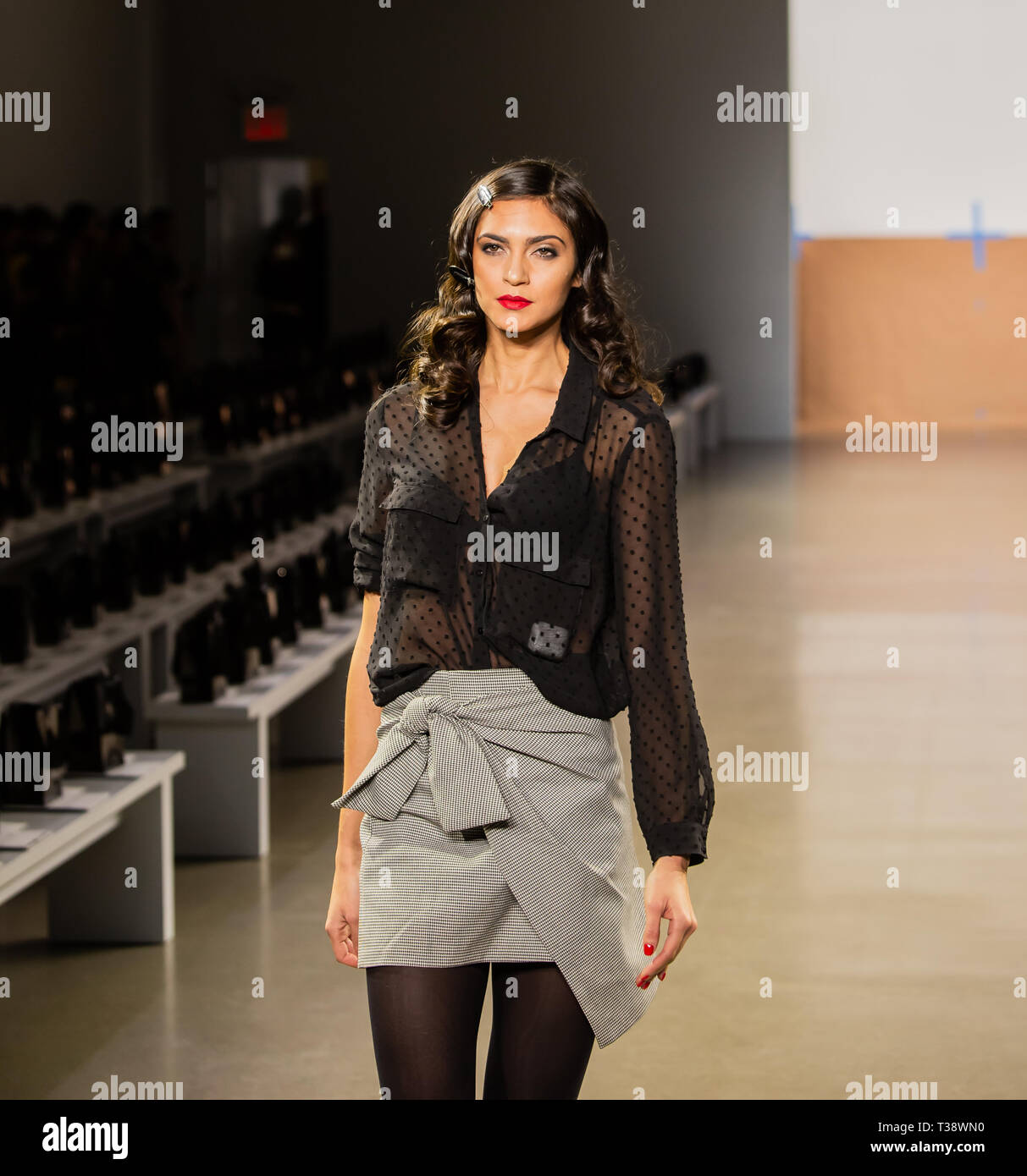New York, Manhattan, 50 Varick Street - February 13, 2019: Zang Toi ...
