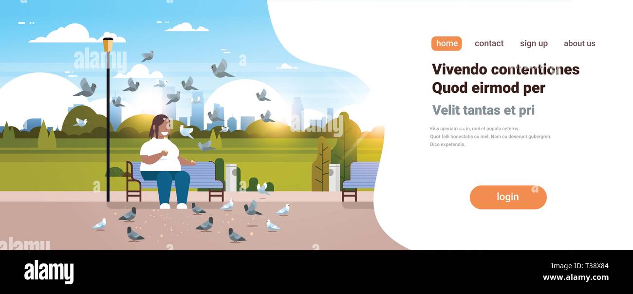fat obese man feeding flock of pigeon african american overweight guy ...