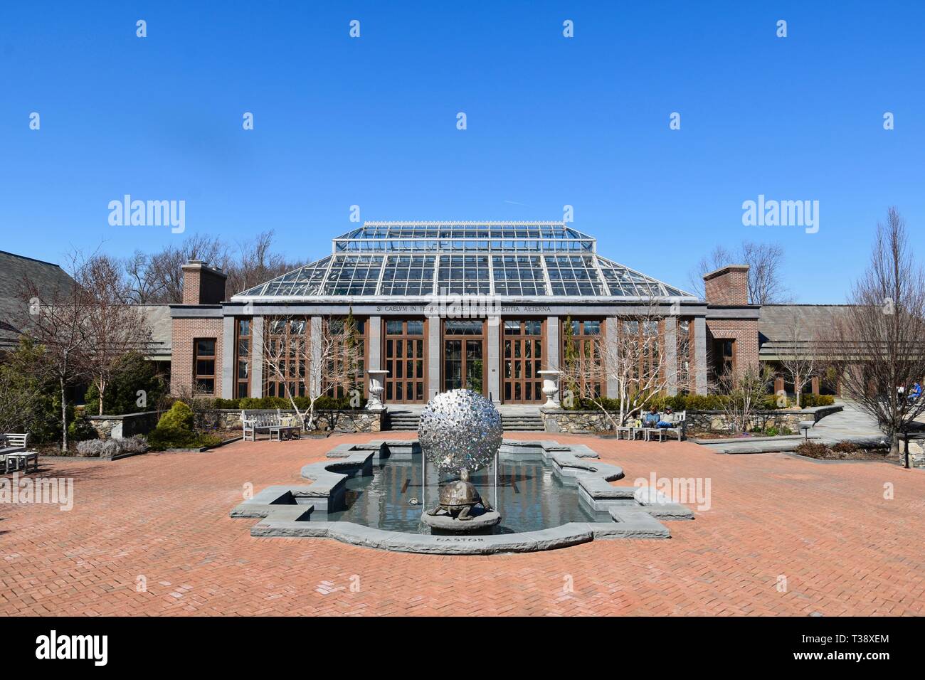 The greenhouse at Tower Hill Botanical Gardens by the Worcester County ...