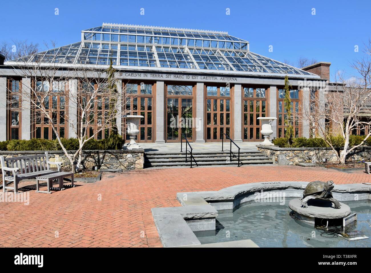 The greenhouse at Tower Hill Botanical Gardens by the Worcester County ...