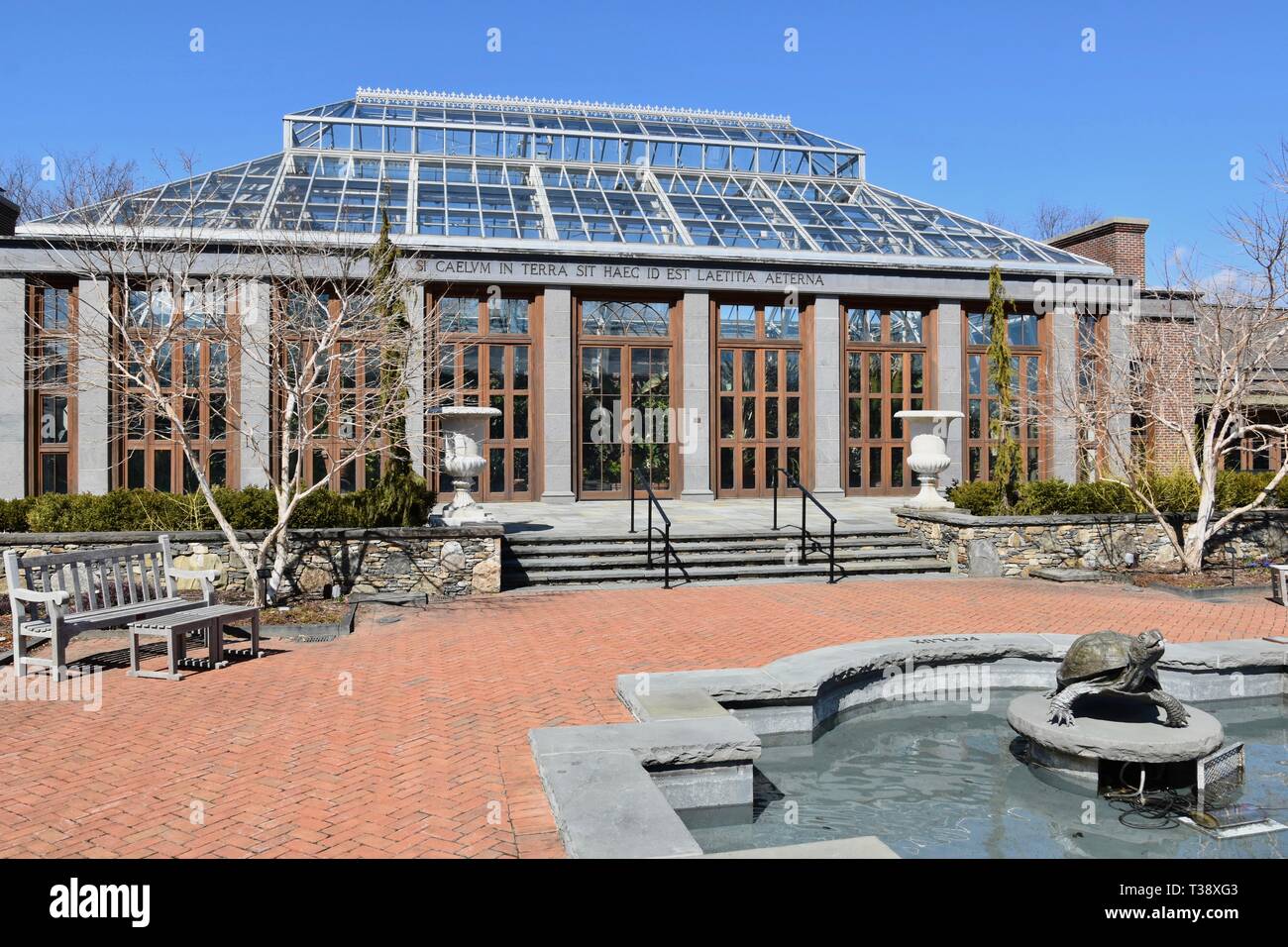 The greenhouse at Tower Hill Botanical Gardens by the Worcester County ...
