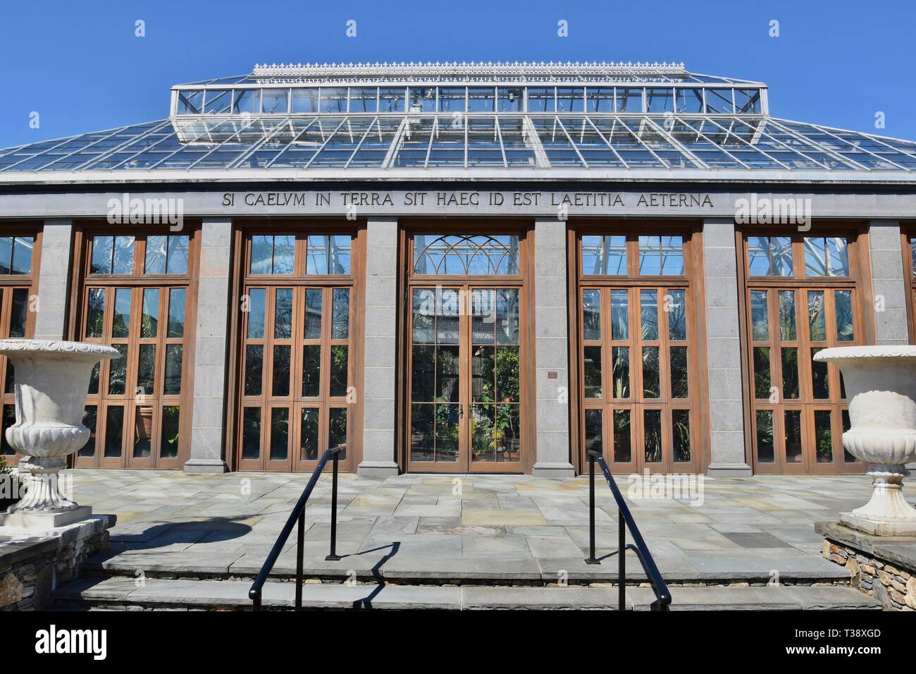 The greenhouse at Tower Hill Botanical Gardens by the Worcester County ...