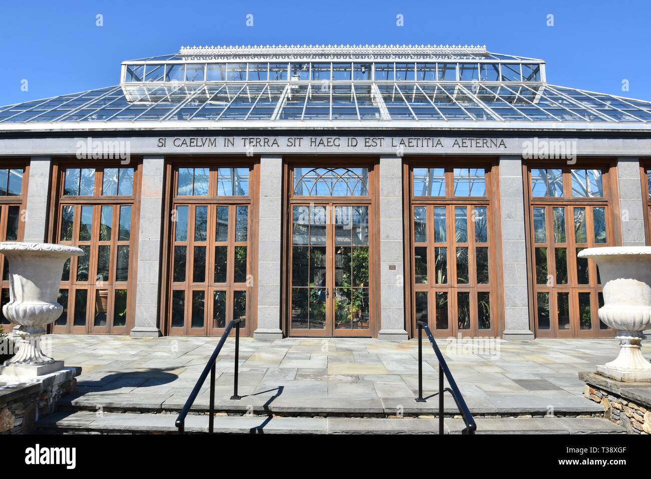 The greenhouse at Tower Hill Botanical Gardens by the Worcester County ...