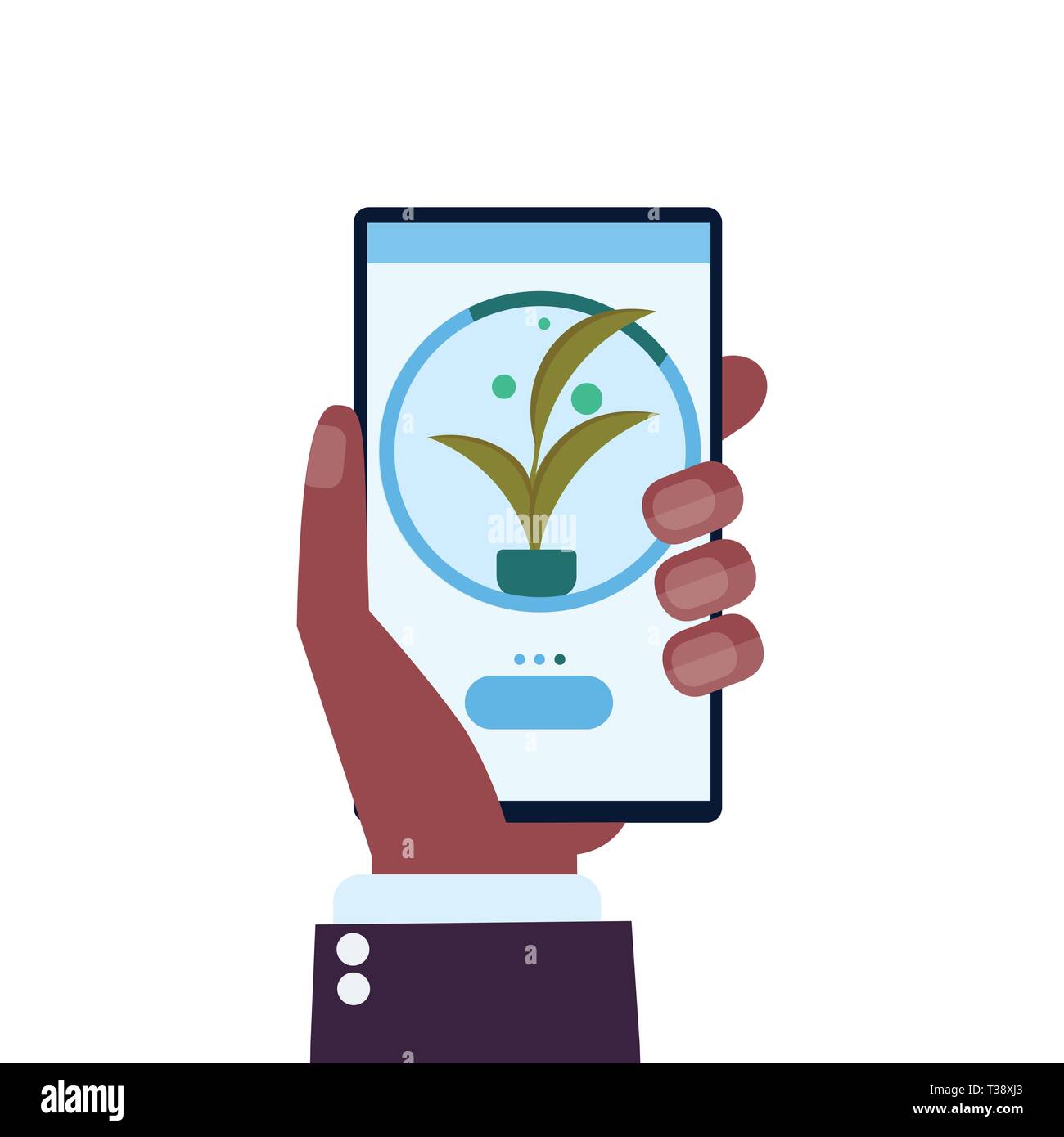Smart agriculture app Stock Vector Images - Alamy