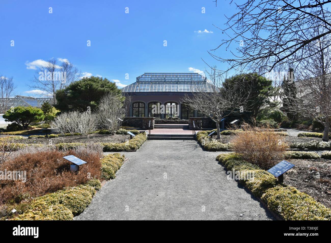 The greenhouse at Tower Hill Botanical Gardens by the Worcester County ...