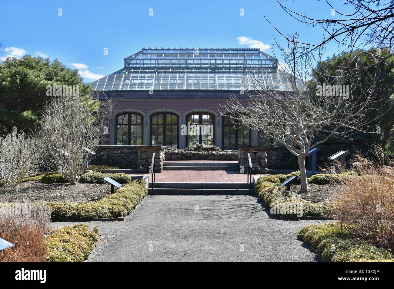 The greenhouse at Tower Hill Botanical Gardens by the Worcester County ...
