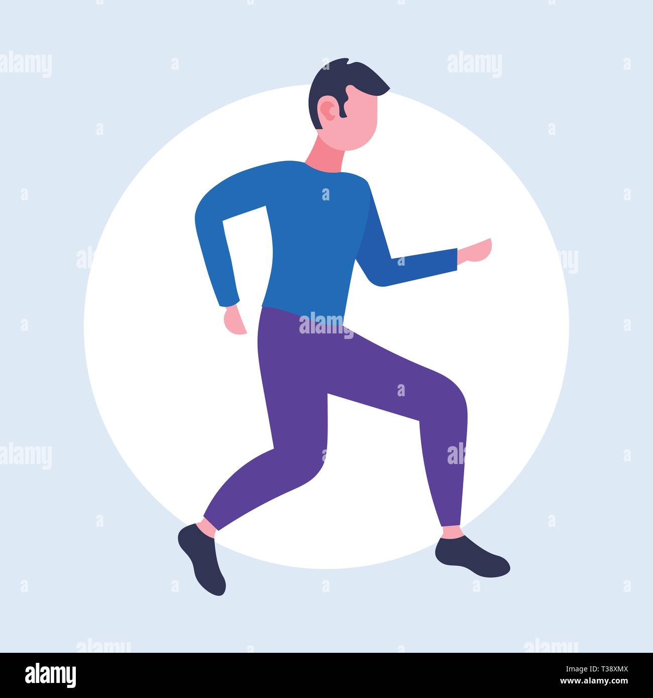 young man dancing guy in sportswear having fun style dancer posing male ...