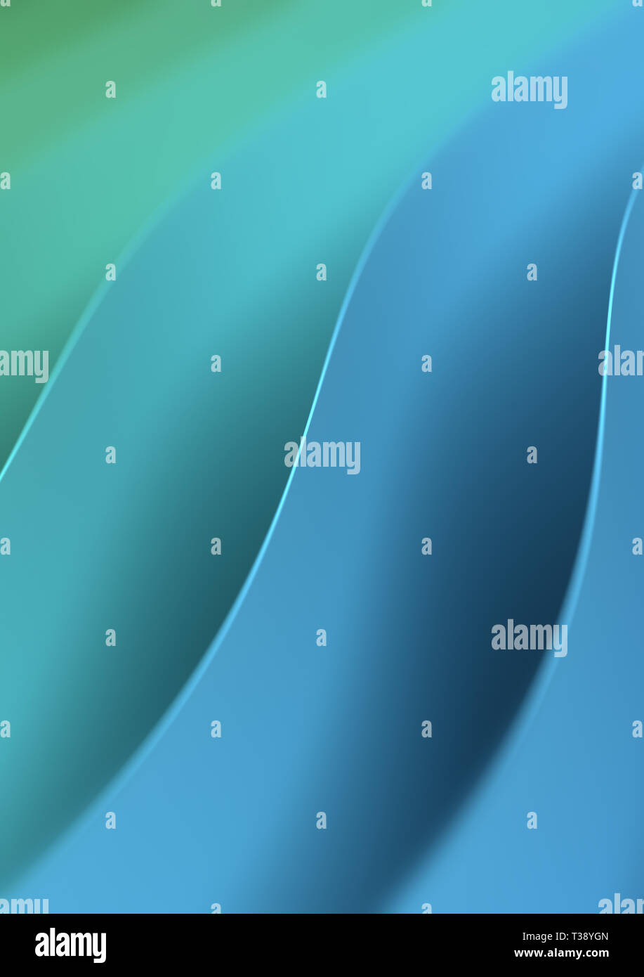 Blue and green wavy element hi-res stock photography and images - Alamy