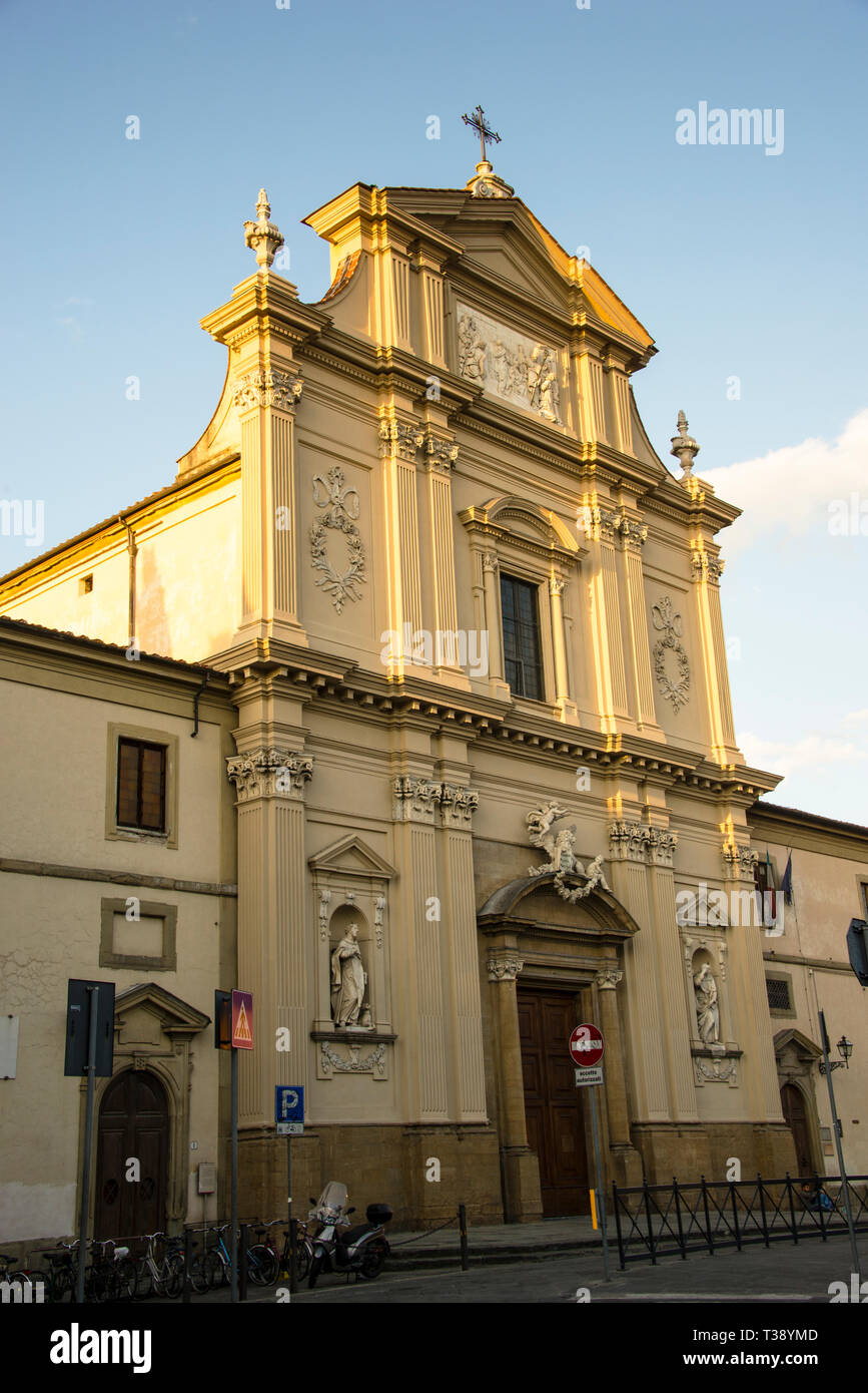 Baroque Basilica di San Marco in Florence, a religious complex of a ...