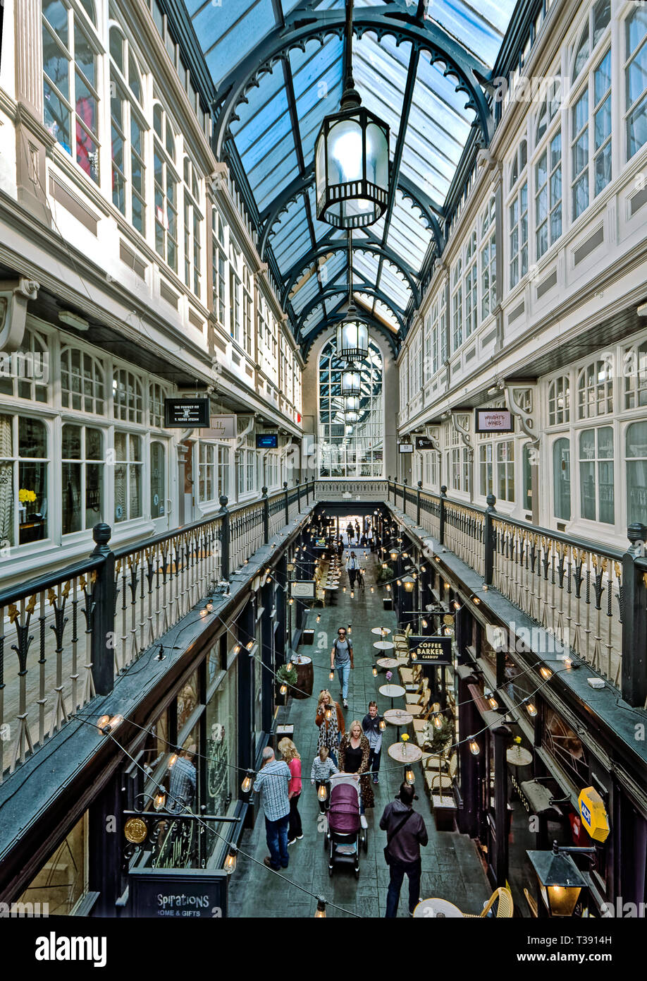 The Castle Arcade, Cardiff Stock Photo - Alamy