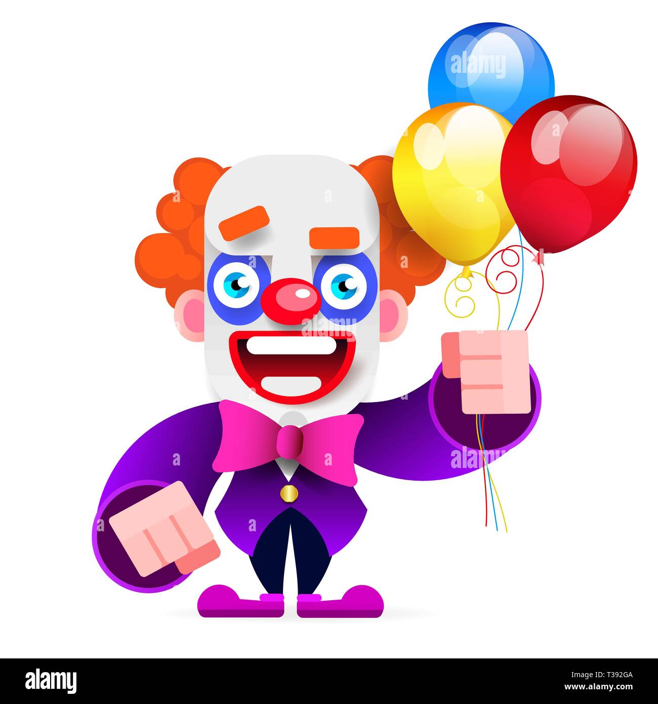 Entertains children Stock Vector Images - Alamy