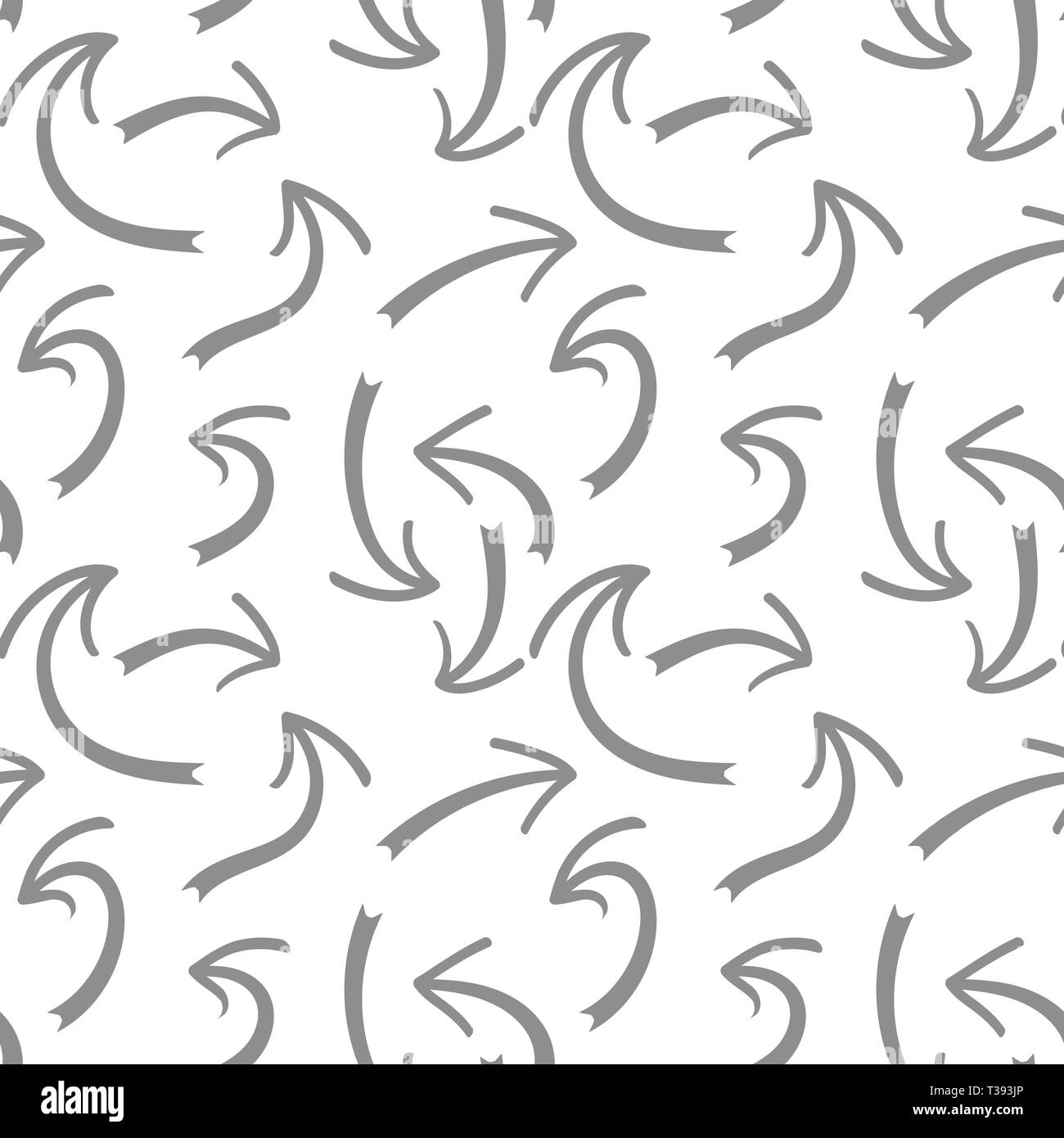 Hand drawn arrows seamless pattern. Creative abstract background ...