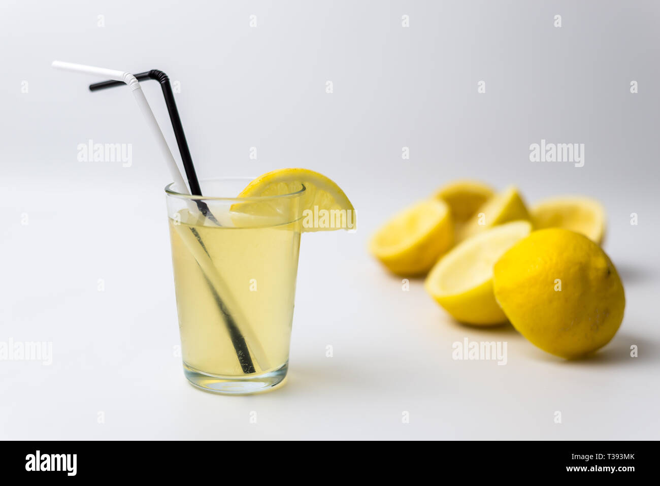 Squeezed lemon peels after making a fresh juice Stock Photo - Alamy