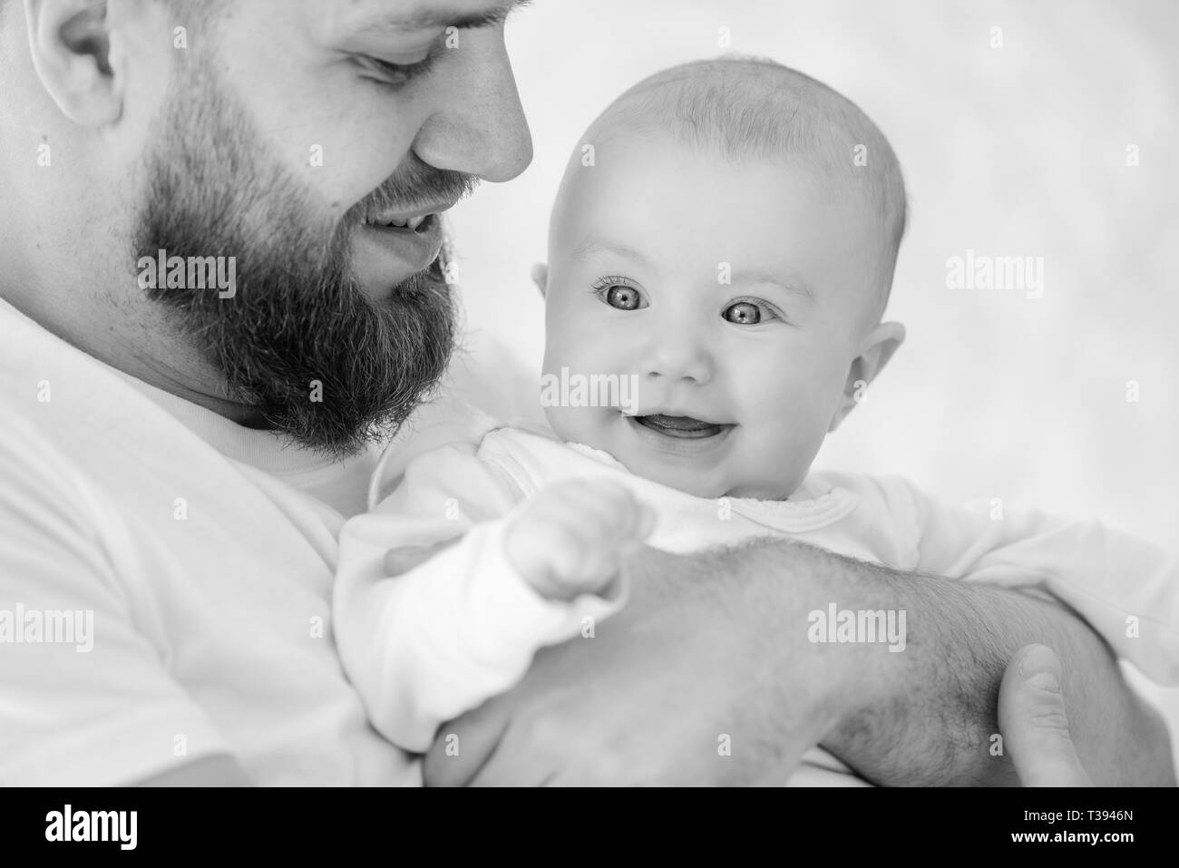 Father daughter holding hands Black and White Stock Photos & Images - Alamy