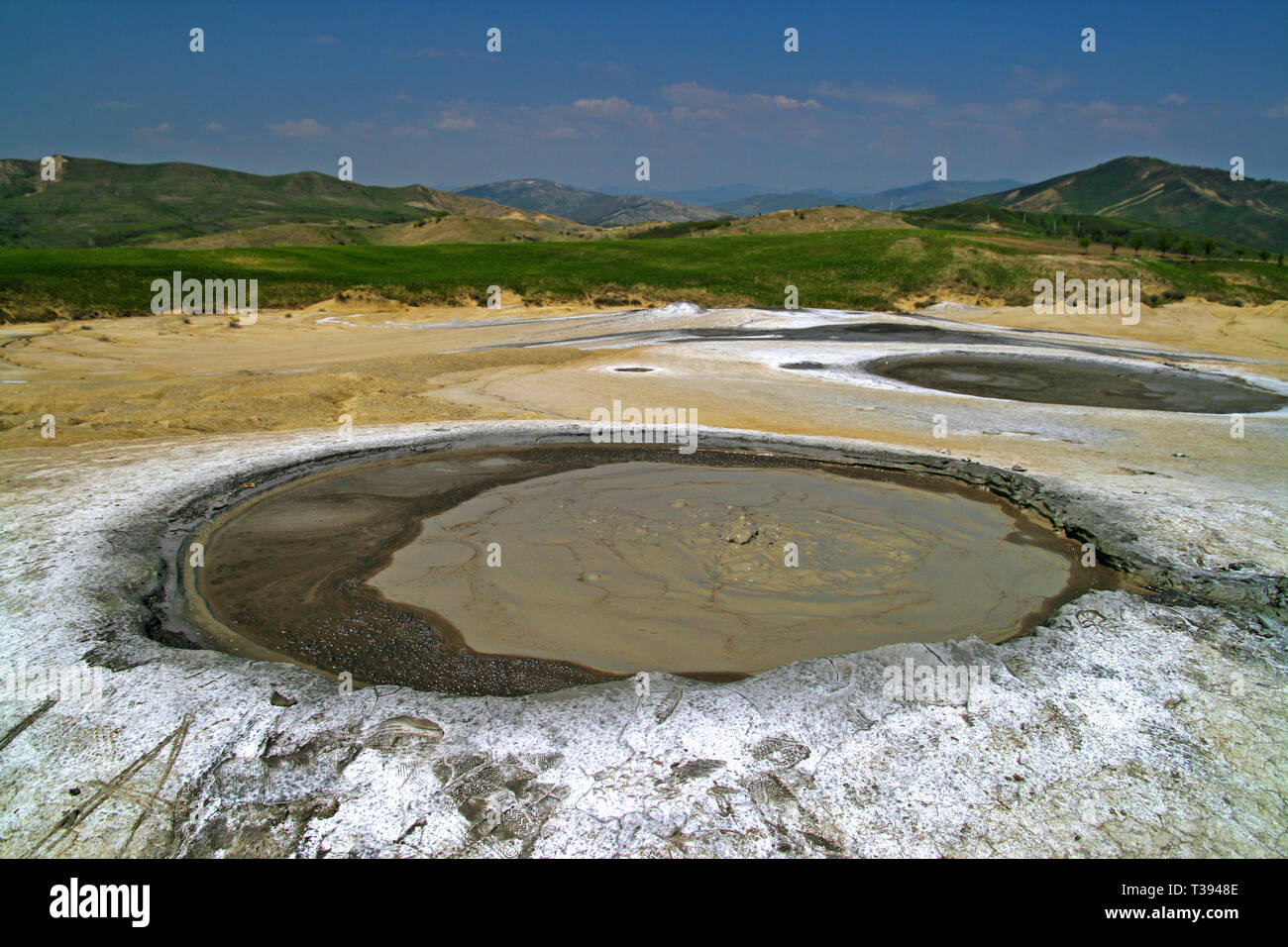 Mud volcanoes from Berca (Romania) are a spectacular feature of volcano ...