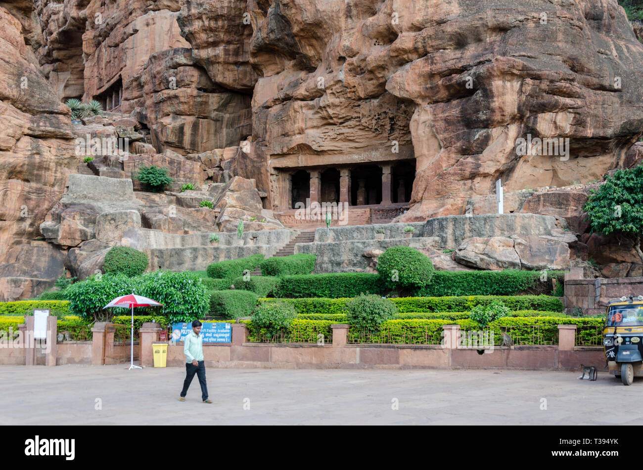 Badami cave temples hi-res stock photography and images - Alamy