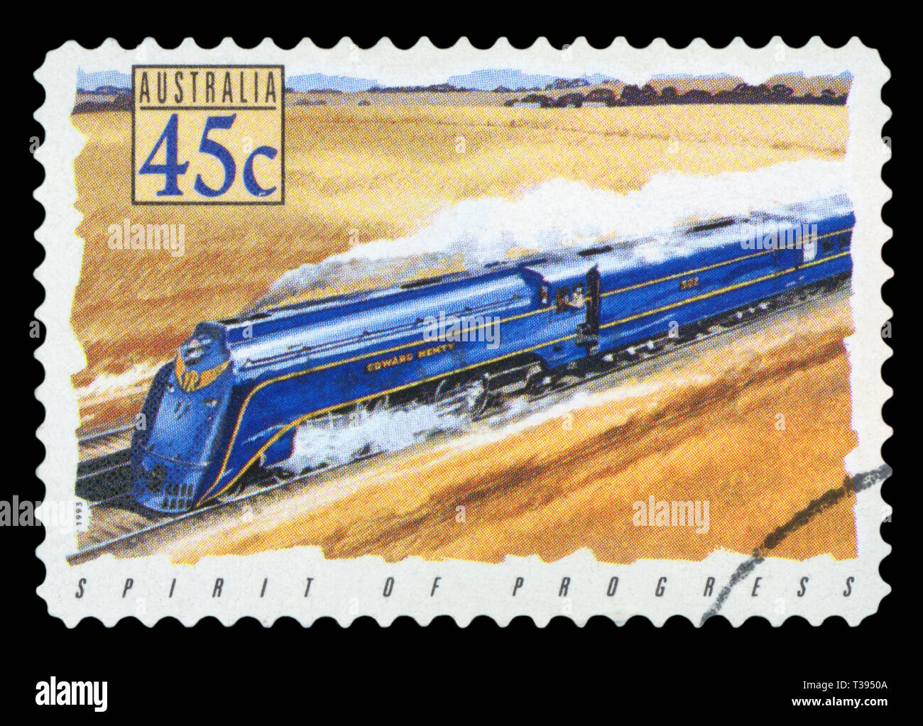 AUSTRALIA - CIRCA 1993:A Cancelled postage stamp from Australia ...
