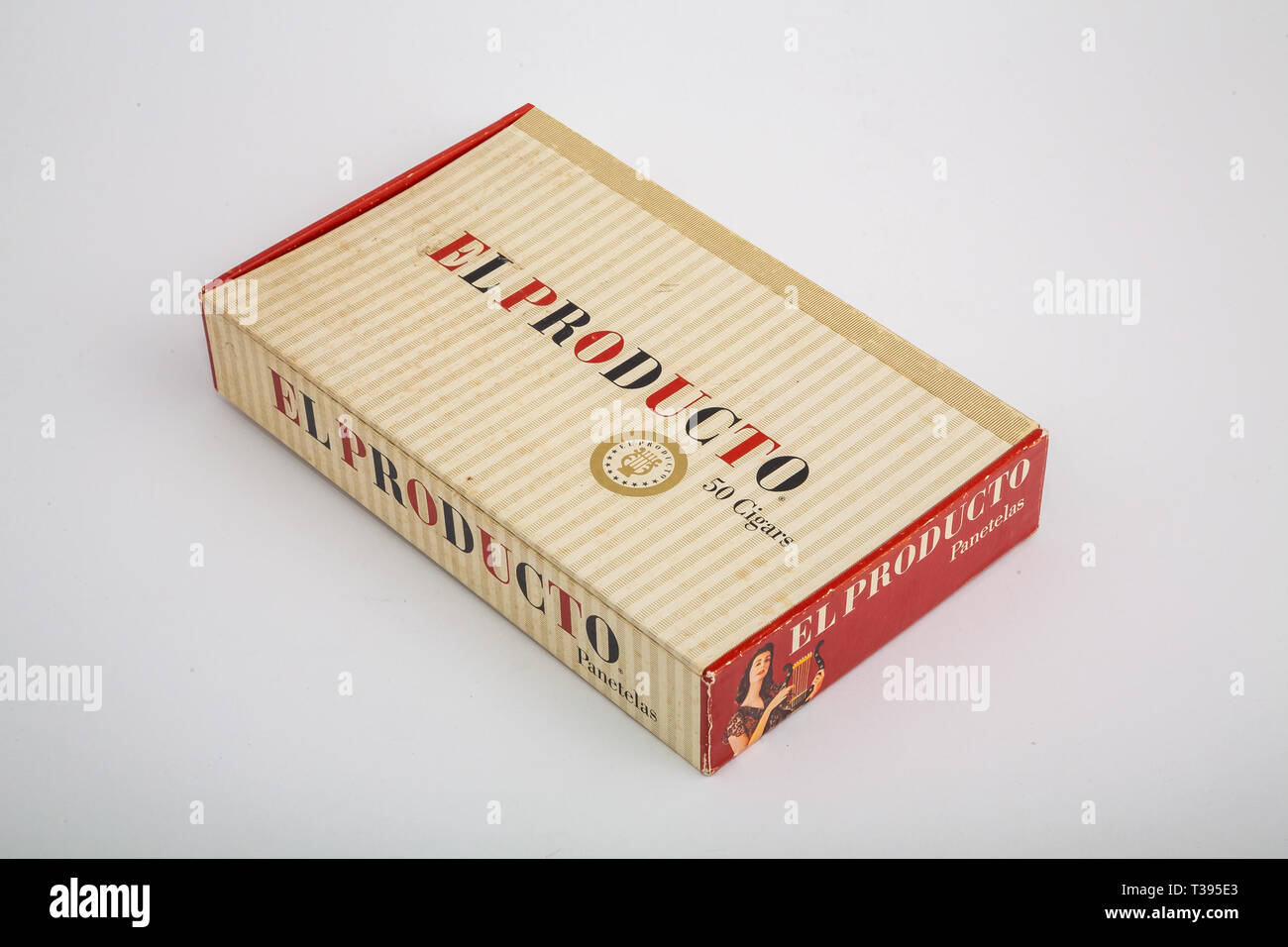 An El Producto Cigar Box on White Background Stock Photo - Alamy