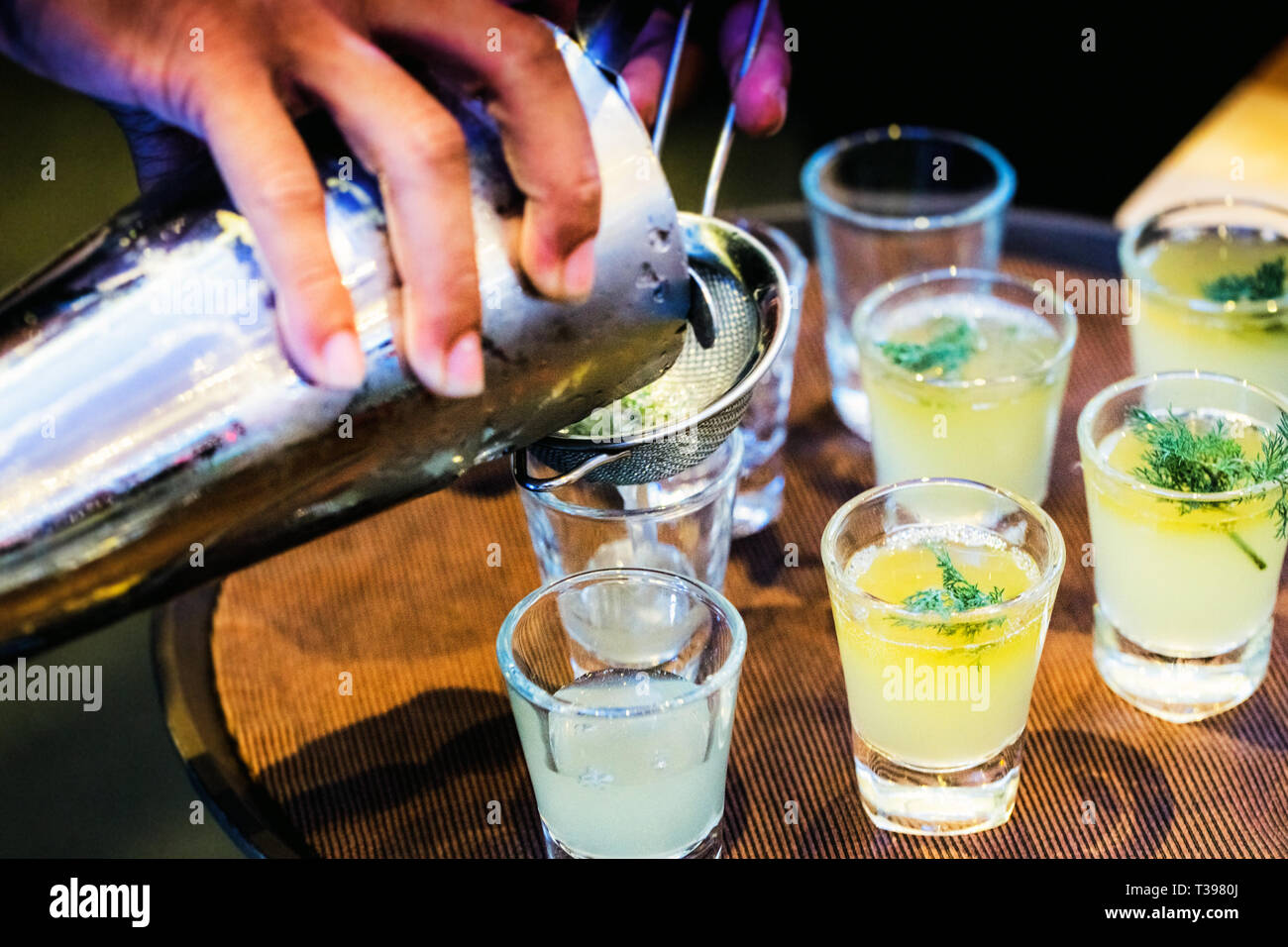 Mixing gin hi-res stock photography and images - Alamy