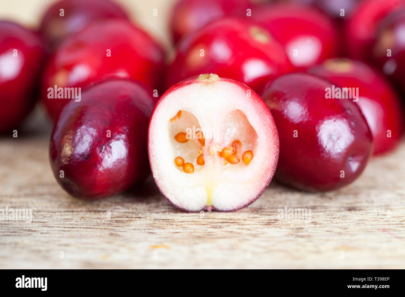 Inside of a cranberry hi-res stock photography and images - Alamy