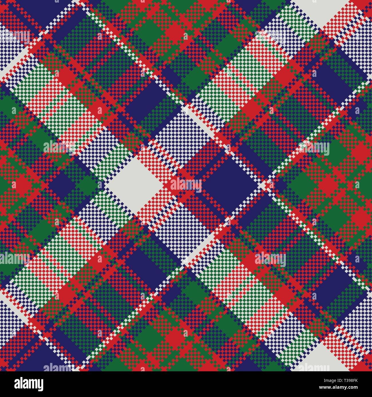 British tartan check plaid seamless pattern. Vector illustration Stock ...