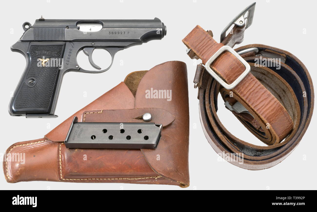 Small arms, pistols, Walther PP ZM Pistol, caliber 7,65 mm, with ...