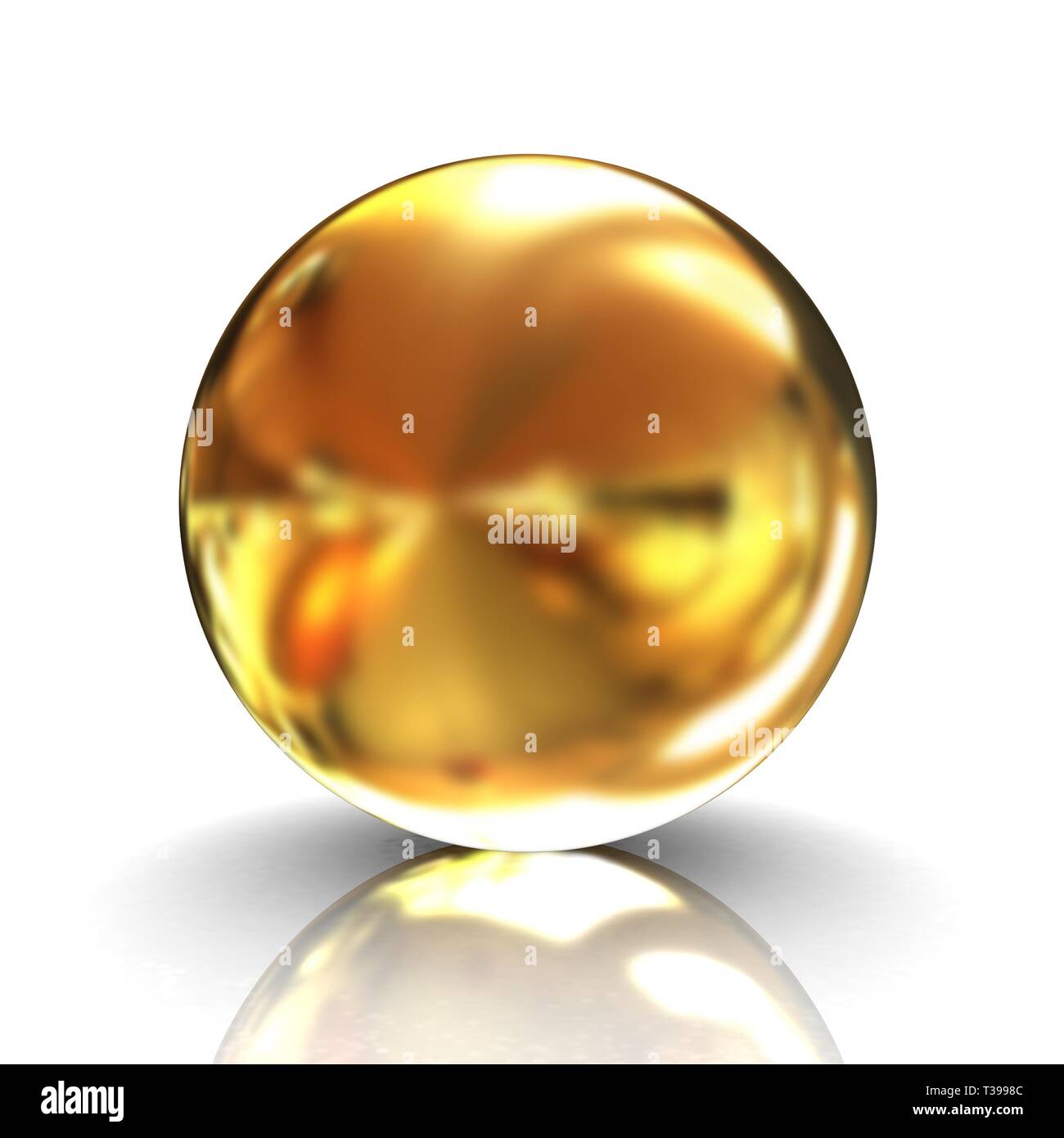 Gold Ball. 3d rendering Stock Photo - Alamy