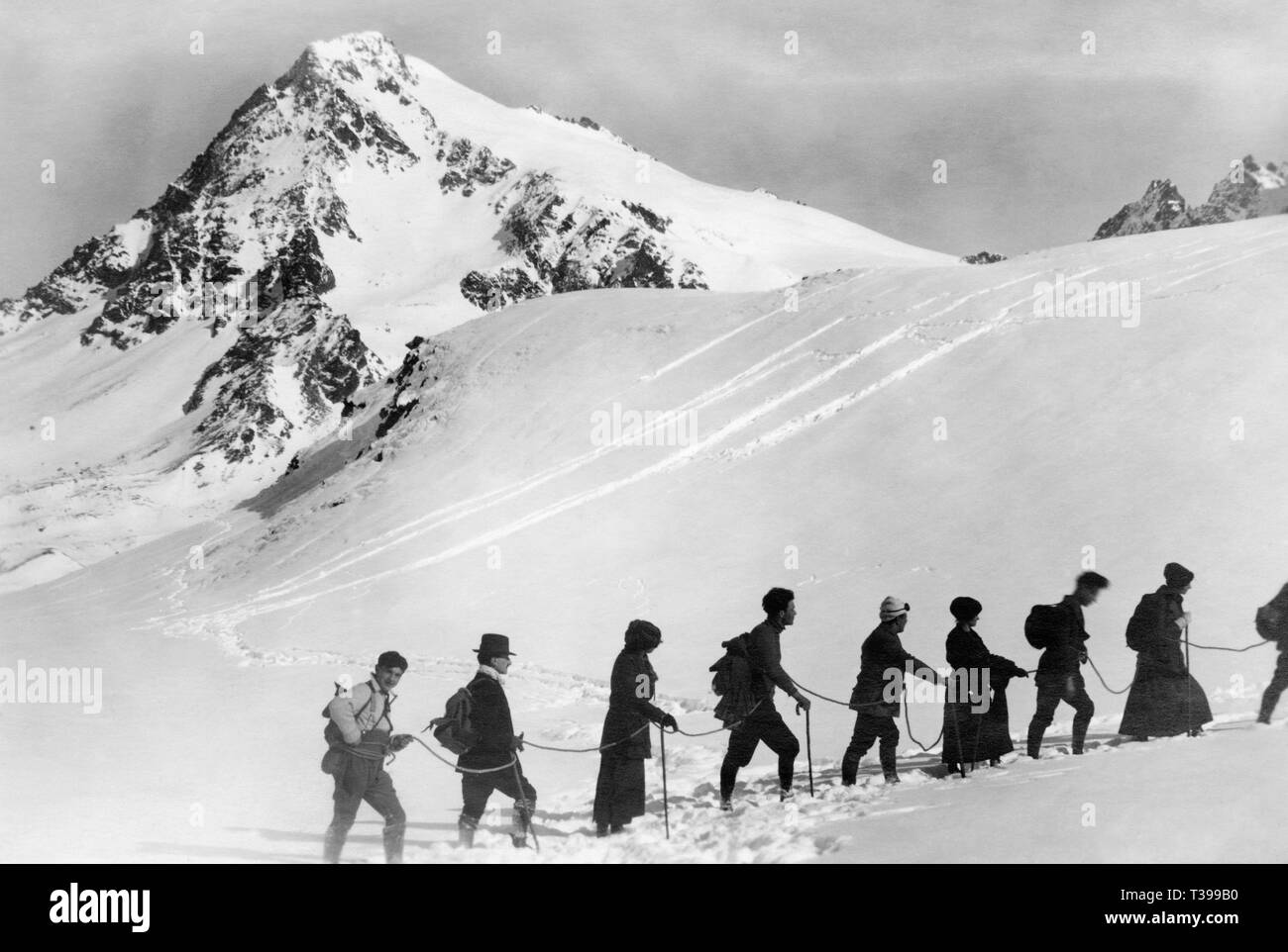 alpinism, Grand Combin Stock Photo - Alamy