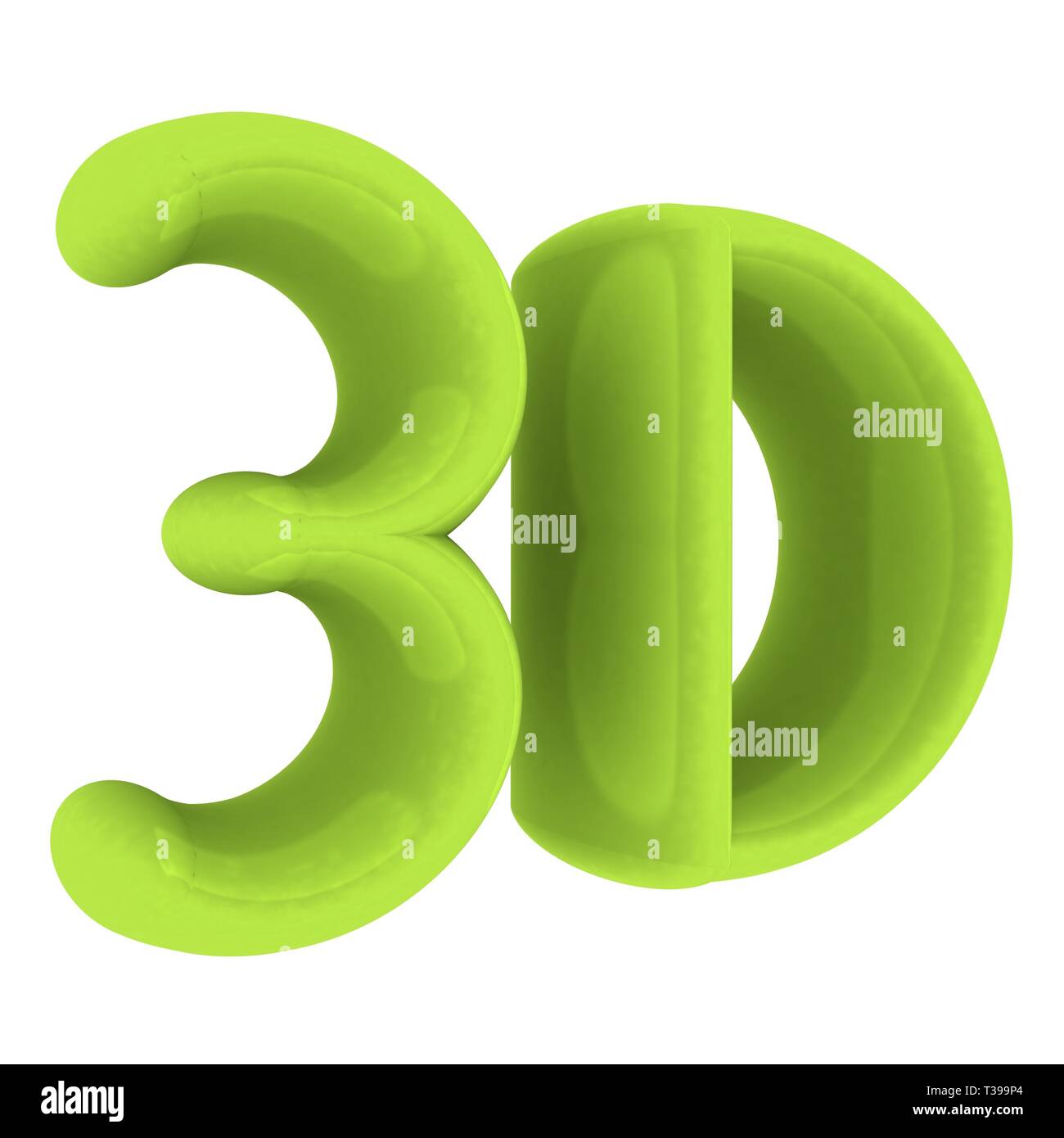 3D word. 3D illustration Stock Photo - Alamy