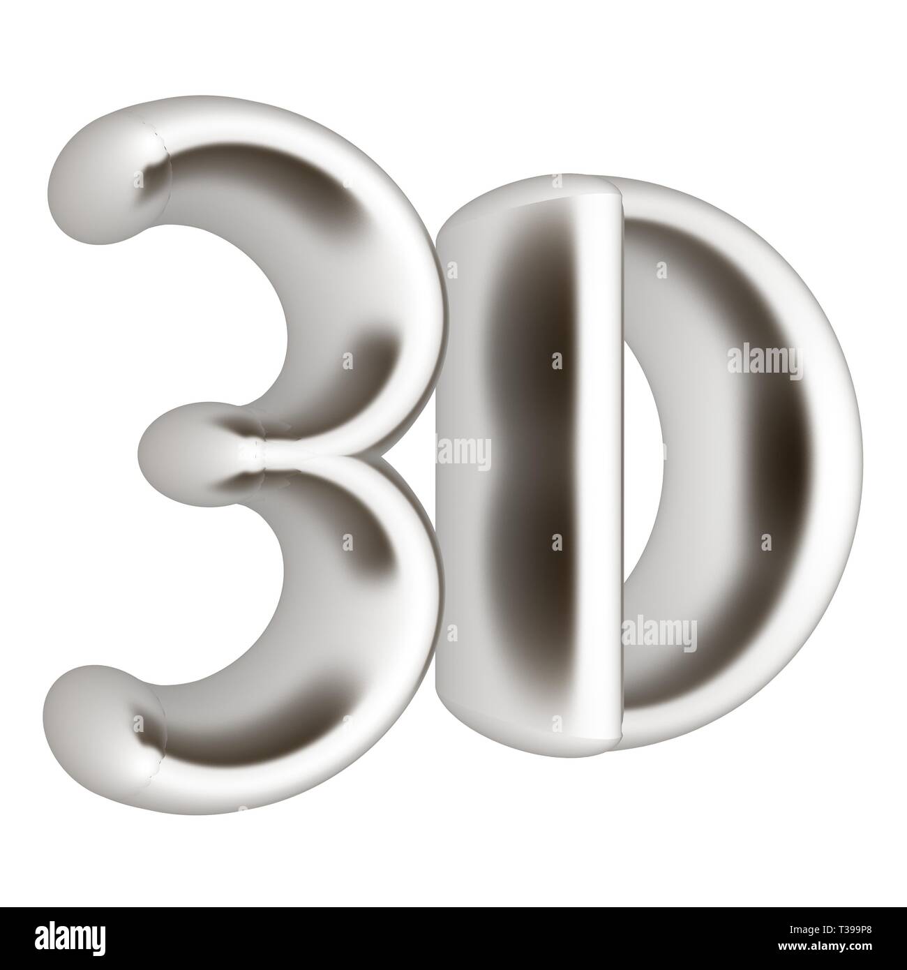 3D word. 3D illustration Stock Photo - Alamy