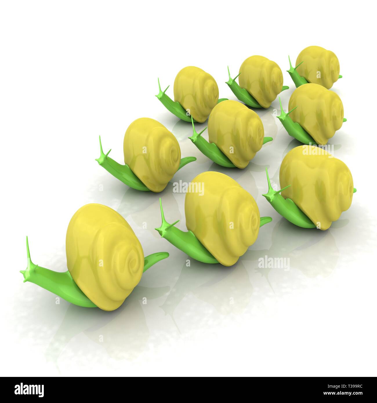 Group of snails Cut Out Stock Images & Pictures - Alamy