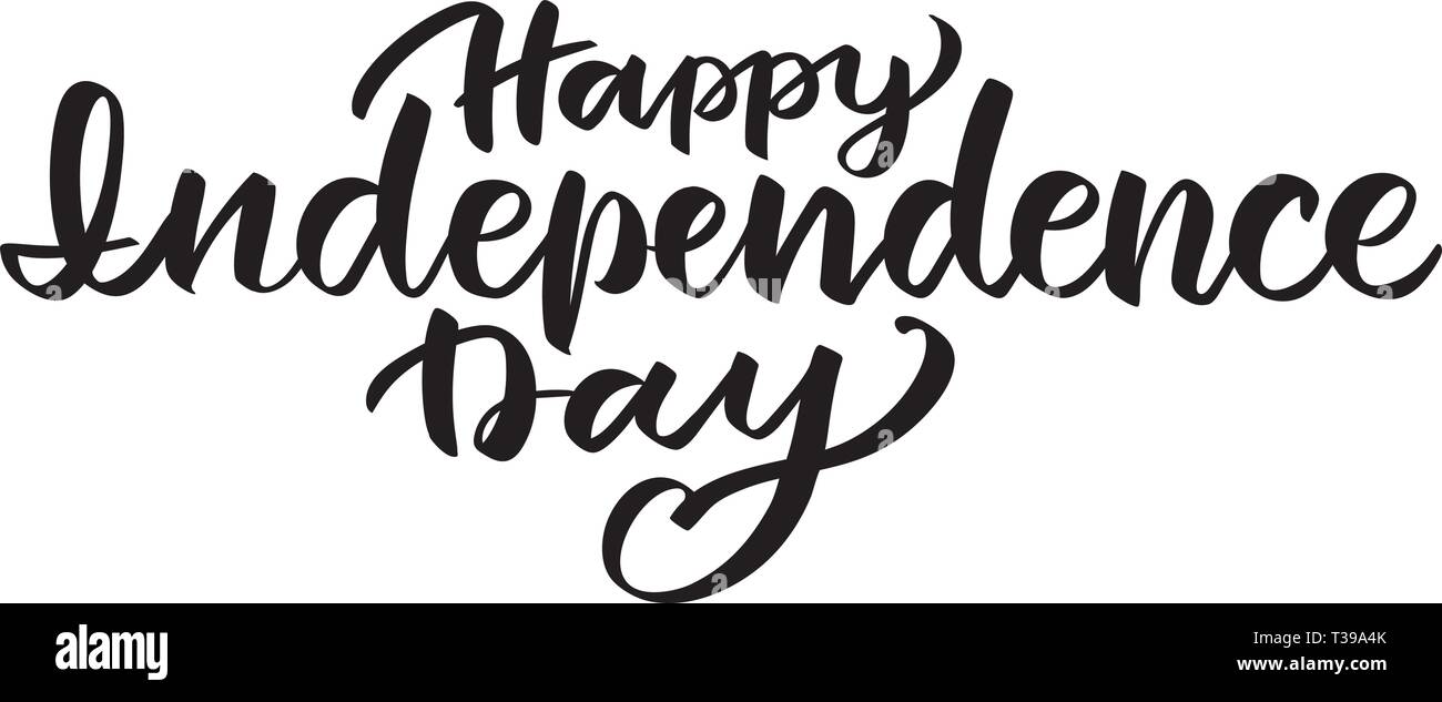 Happy Independence Day card. American Independence. Typography card ...