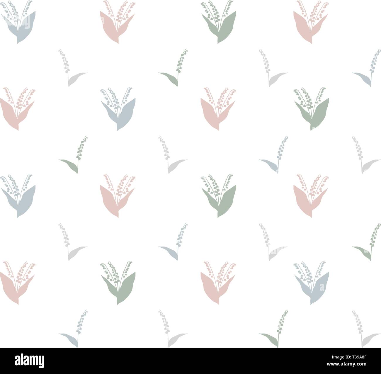 Lilly of the valley garden Stock Vector Images - Alamy