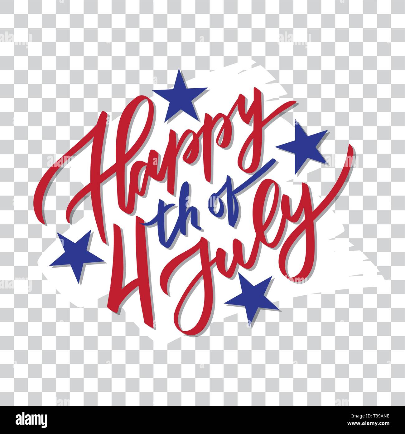 Happy 4th of July - hand-writing, calligraphy, typography, lettering ...