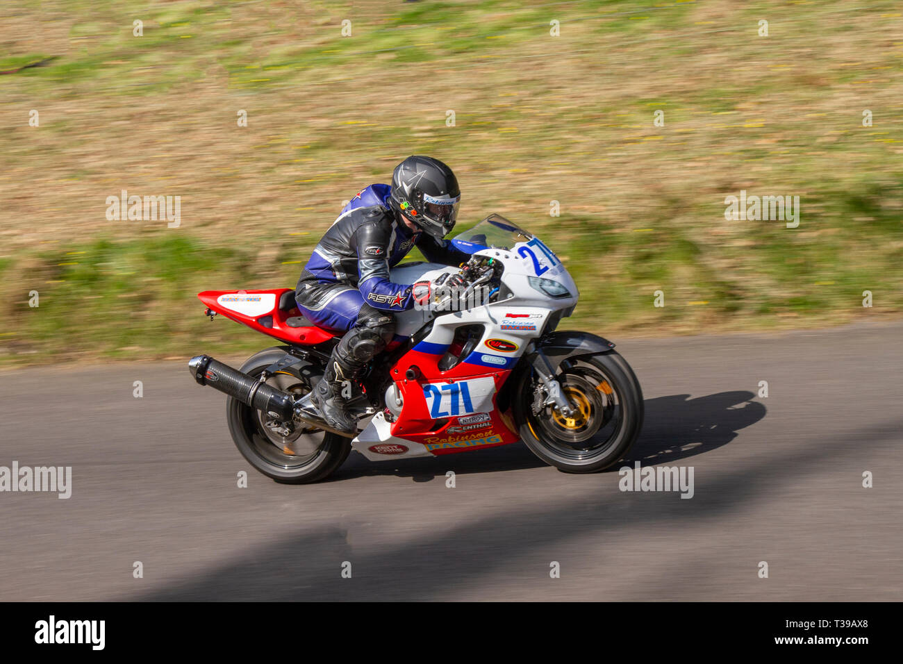 Chorley, Lancashire, UK. April, 2019. Hoghton Tower 43rd Motorcycle ...