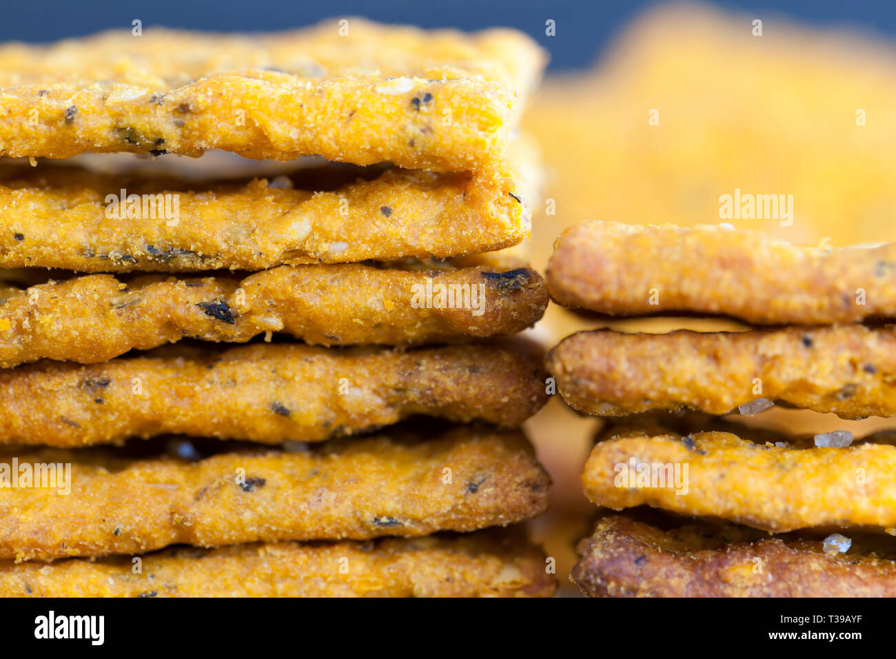 square diet food of yellow color with the addition of infusions and ...