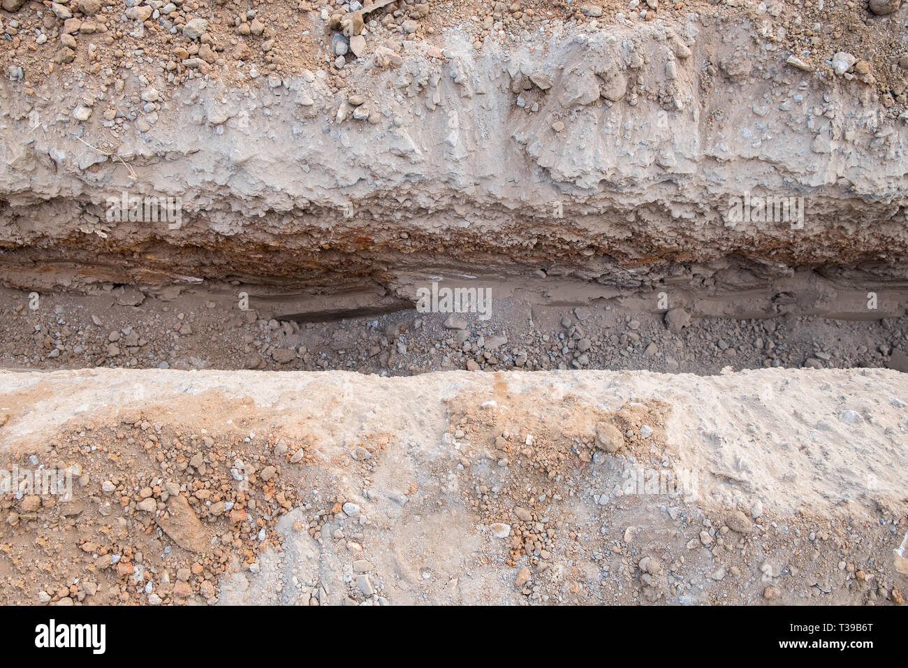 Industry dredged gravel soil earth Stock Photo - Alamy